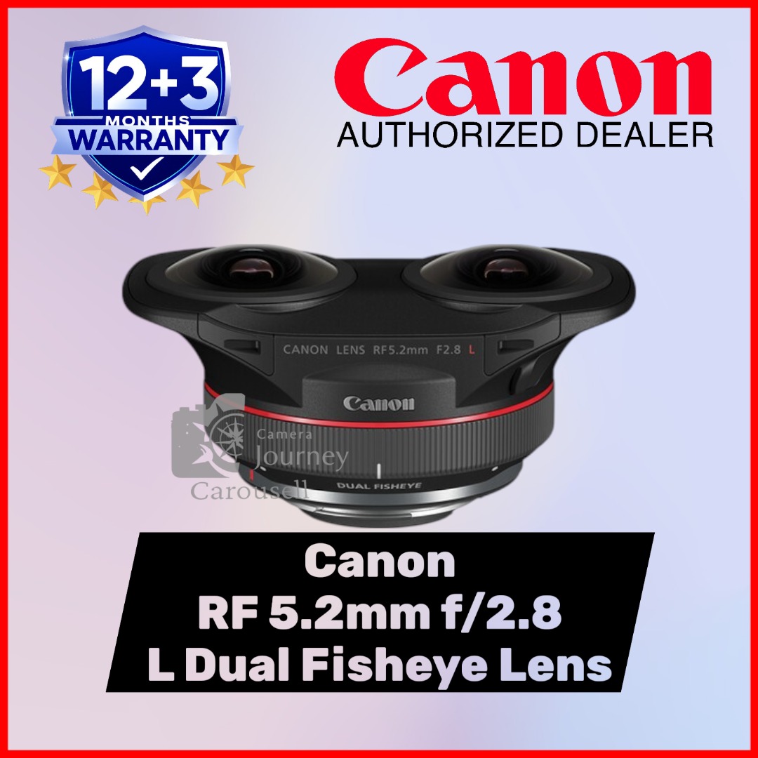 CANON RF 5.2mm f2.8 Dual Fisheye Lens | canon 5.2 | canon 5.2mm | dual ...