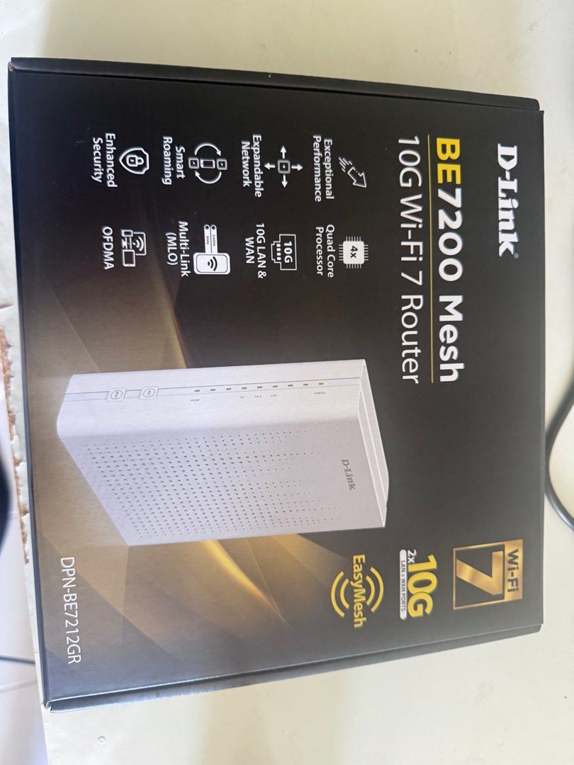 D-Link BE7200 Mesh 10G Wi-Fi 7 Router, Computers & Tech, Parts ...