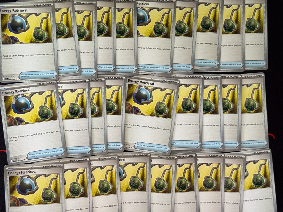 ENERGY RETRIEVAL - Pokemon TCG Playable Trainer Card Black Bolt White ...