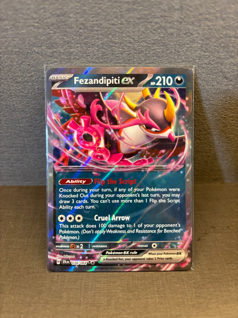 Fezandipiti ex - 038/064 - Pokemon Shrouded Fable, Hobbies & Toys, Toys ...