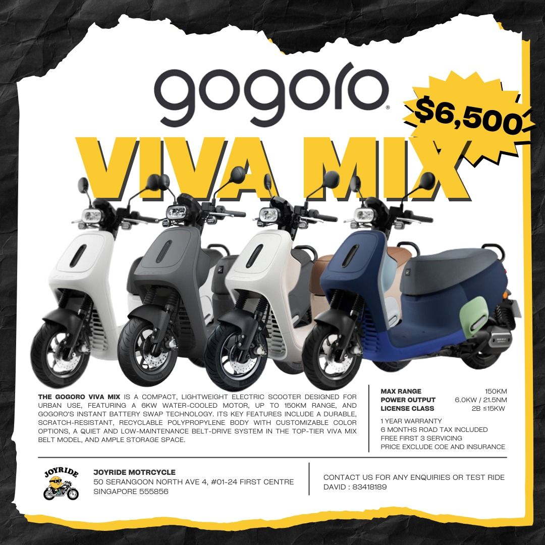 GOGORO EV SCOOTER | VIVAMIX | PREMIUM | SUPERSPORT | NOT YAMAHA NMAX ...