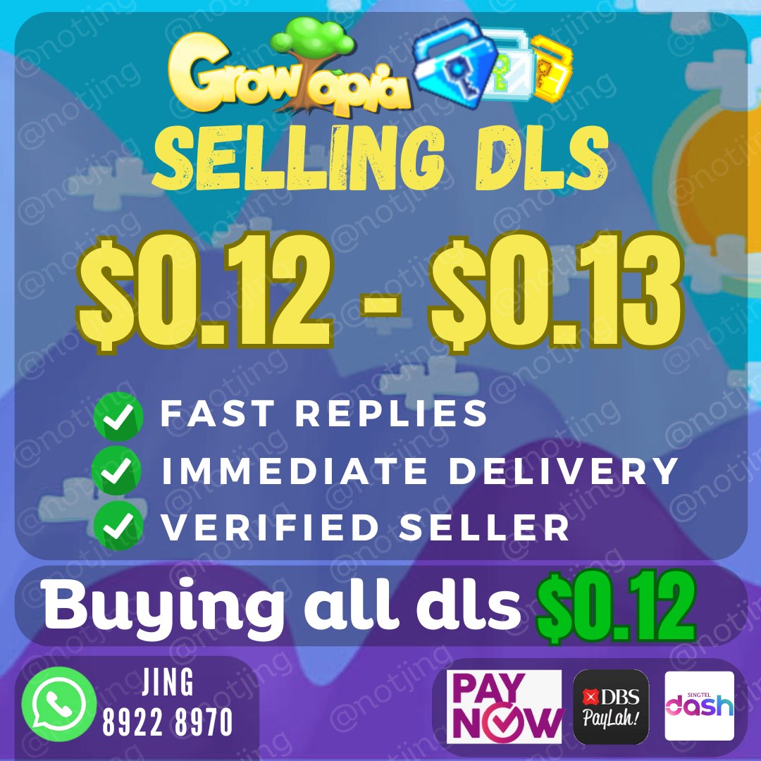 Growtopia Diamond Locks Blue Gem Locks Dls Dl Bgls Bgl, Video Gaming, Gaming Accessories, In ...