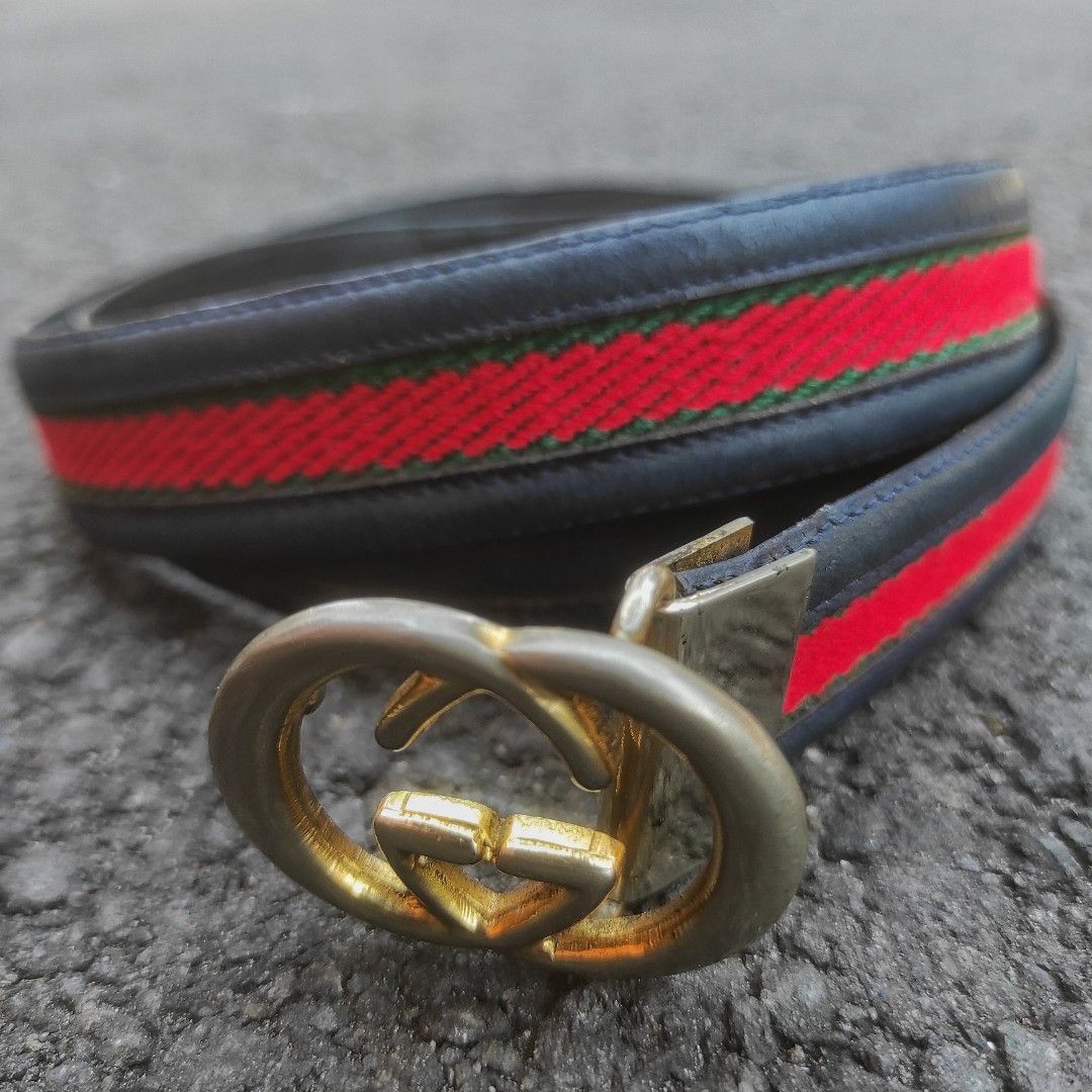 GUCCI GG DOUBLE G GUCCISSIMA BUTTERFLY INTERLOCKING MARMONT GOLD BUCKLE ...
