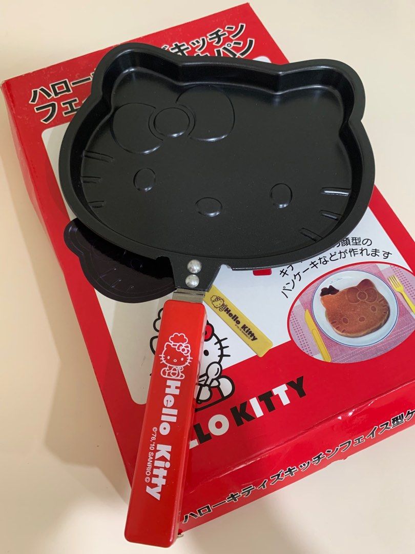 Hello Kitty Face-Shaped Pancake Pan, Furniture & Home Living ...