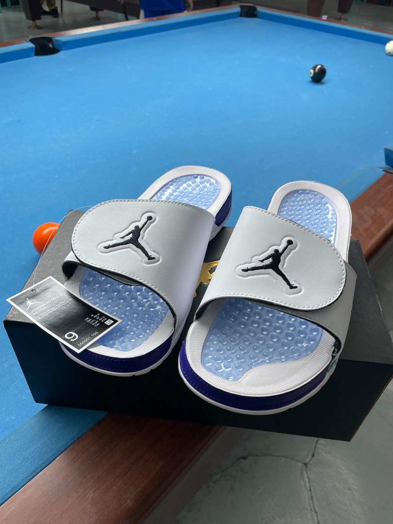 Jordan Hydro 5 “grapes”, Men's Fashion, Footwear, Slippers & Slides on ...