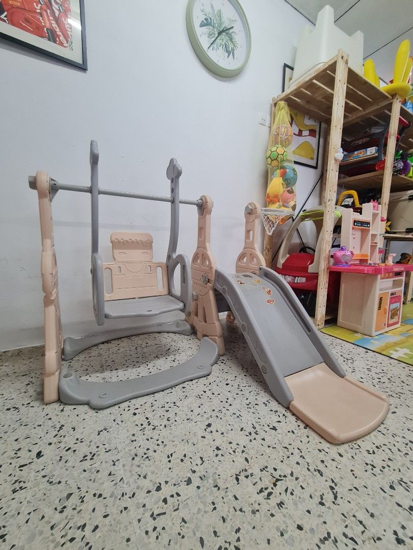Kids Slide and Swing Set, Babies & Kids, Infant Playtime on Carousell