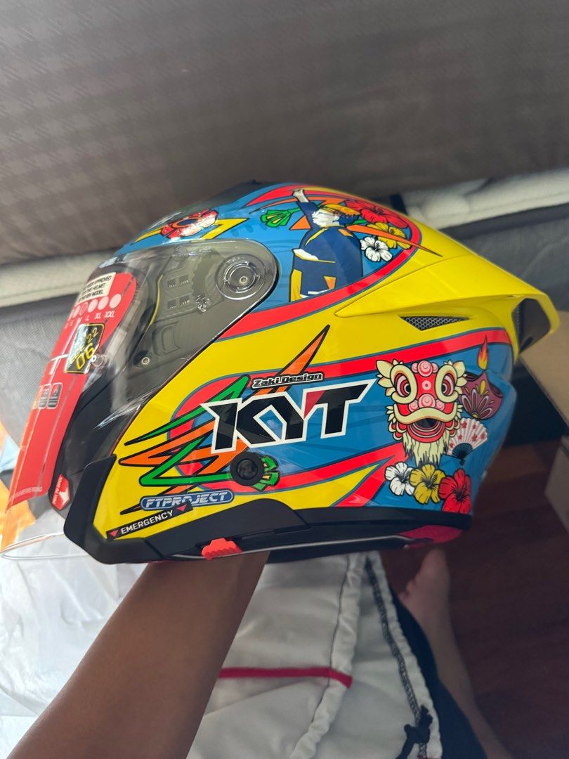 KYT TTR Jet Helmet, Motorcycles, Motorcycle Apparel on Carousell