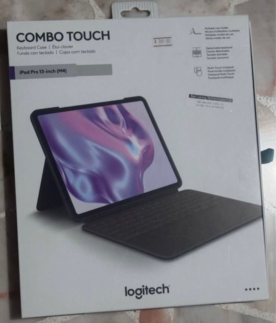 Logitech Combo Touch Keyboard Case for iPad Pro 13-inch (M4), Mobile ...