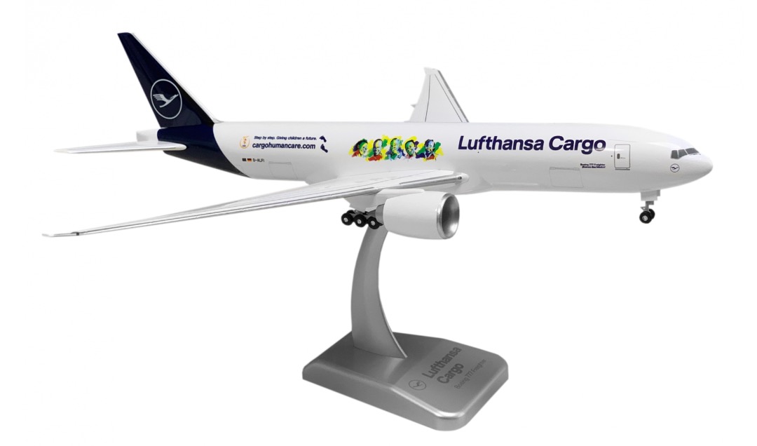 Lufthansa Cargo LIMITED EDITION Human Care Livery B777-200F D-ALFI ...