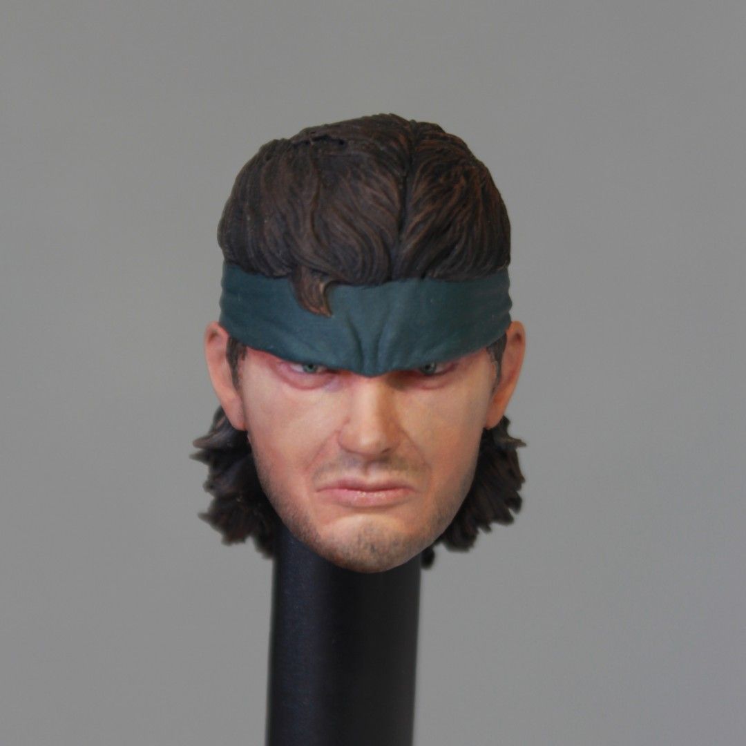 Metal Gear Solid Solid Snake 1/6 Scale Custom Head Sculpt, Hobbies ...