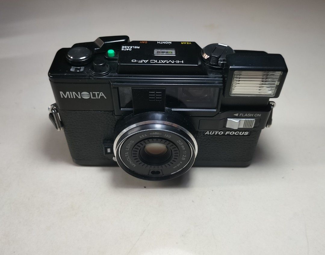 Minolta Hi-Matic AF-D 35mm Film Camera, Photography, Cameras on Carousell