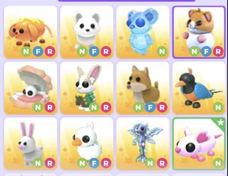 Mega Neon Adopt Me Pets (dm for price offers), Video Gaming, Video ...