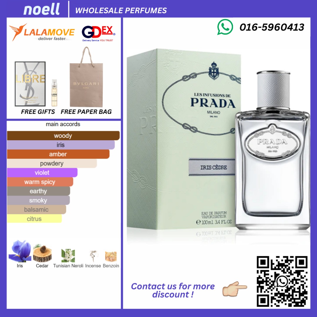 [ORIGINAL] AUTHENTIC READY STOCK PRADA INFUSION DE CEDRE EDP 100ML ...