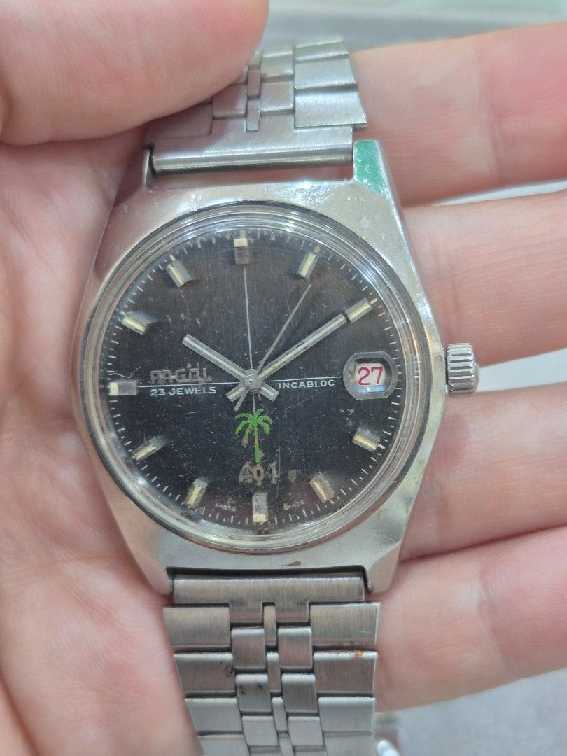 Pagol Swiss 23 Jewels Incabloc Winding Men's Watch, Men's Fashion ...