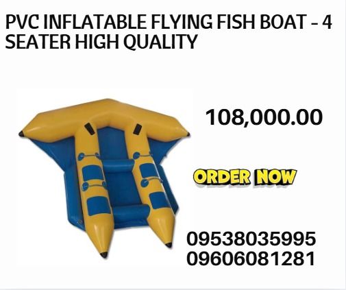 PVC Inflatable flying fish boat - 4 Seater high quality, Everything ...