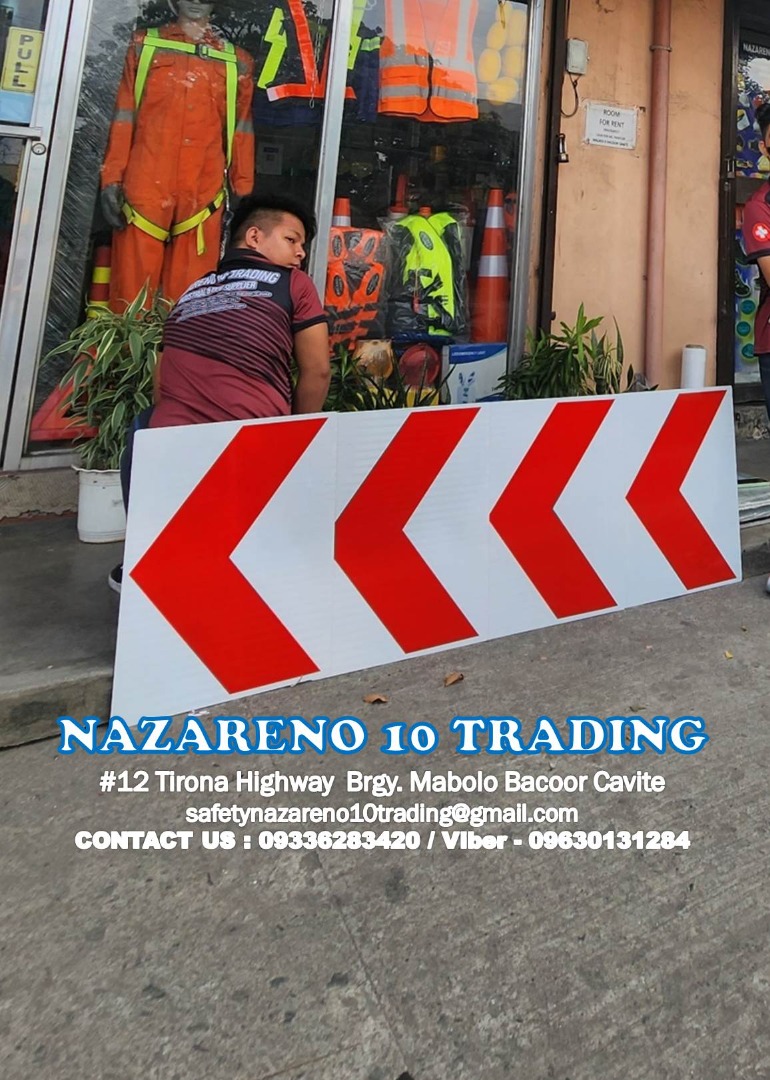 Road Sign Chevron Warning Sign, Looking For on Carousell