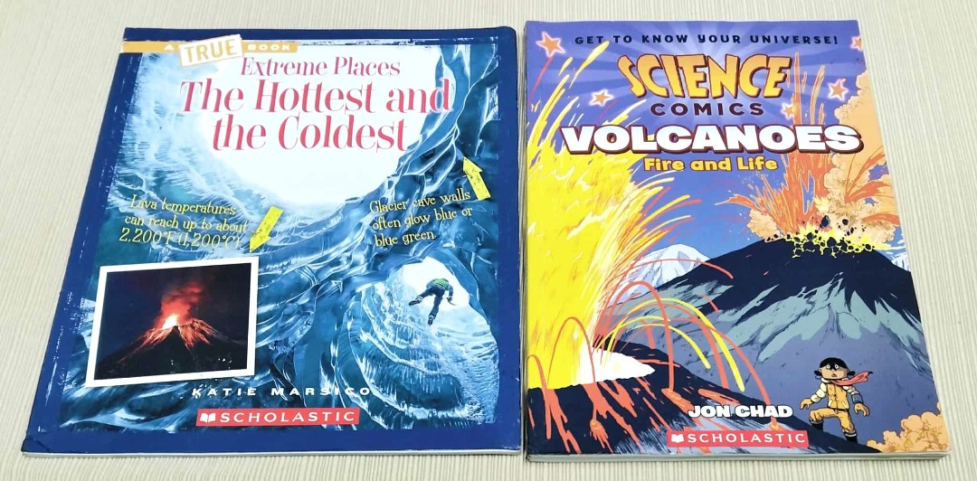 Scholastics Science Book Set: Science Comics Volcanoes & Extreme Places ...