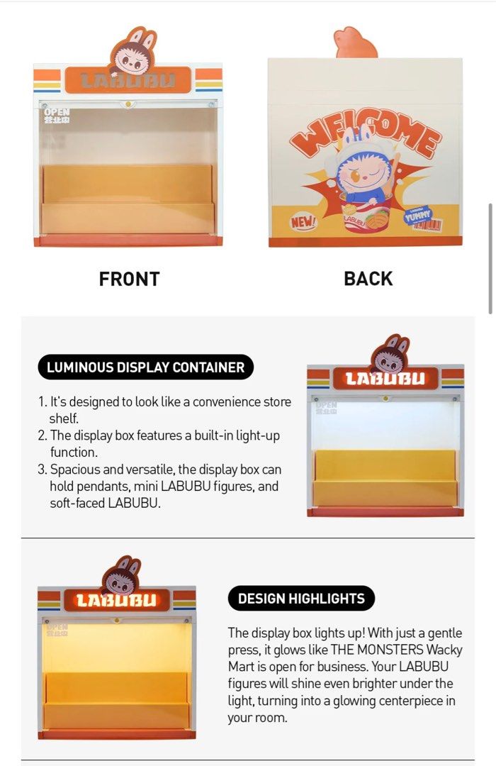 Sealed instock authentic popmart Labubu THE MONSTERS Wacky Mart Series ...