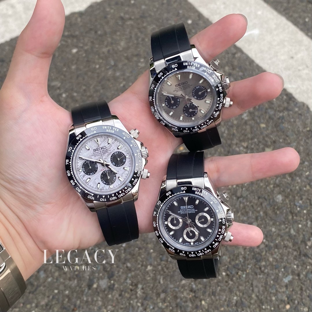 Seiko Daytona OysterFlex MOD, Men's Fashion, Watches & Accessories ...