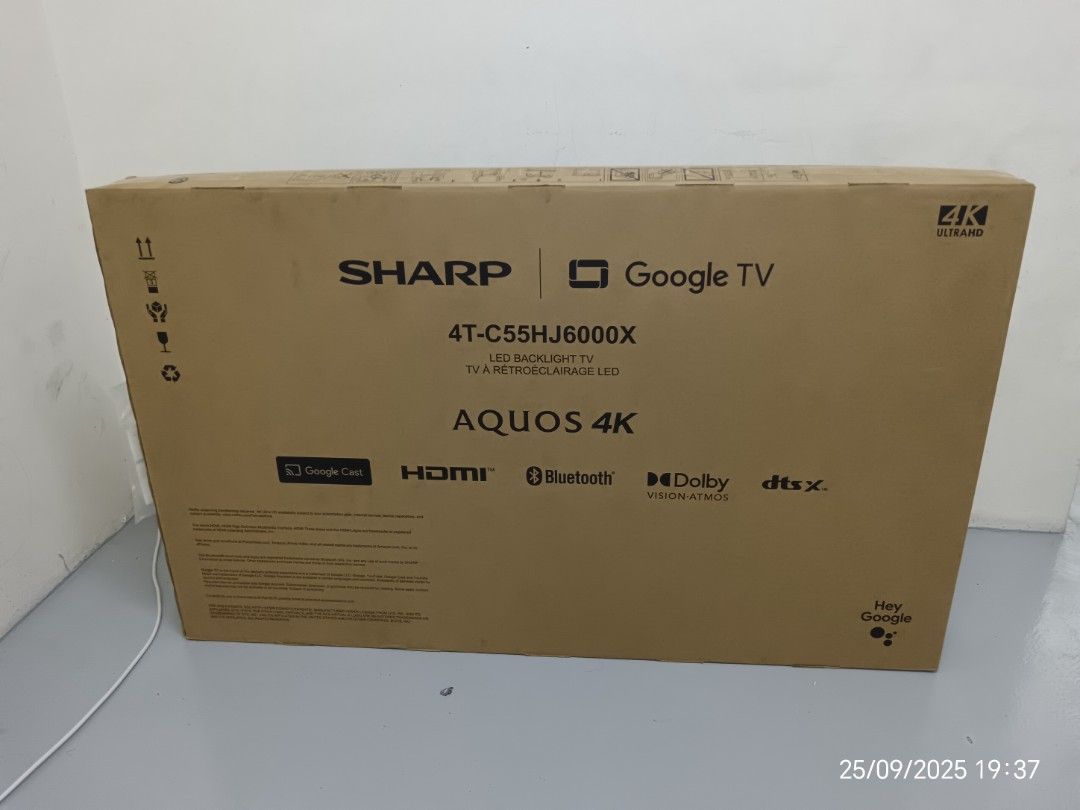 Sharp Aquos 4K Google TV 4T-C55HJ6000X, TV & Home Appliances, TV ...