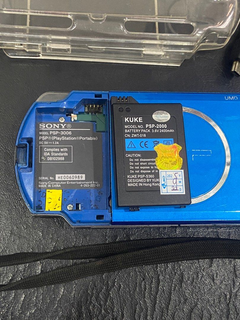 Sony PSP 3001 V3 Slim 32GB (Blue Edition) - TESTED AND WORKING (LOADED ...