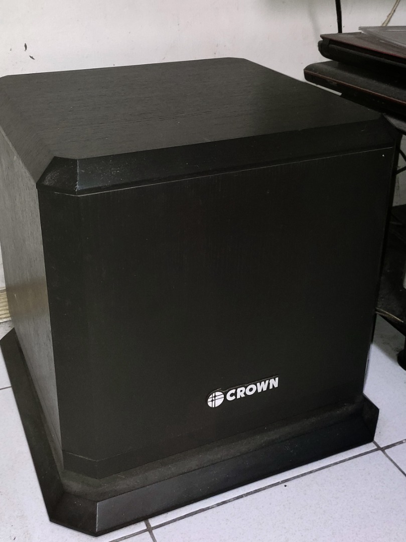Subwoofer Crown 160W Home Theater - Line Level or Output Level Inputs ...