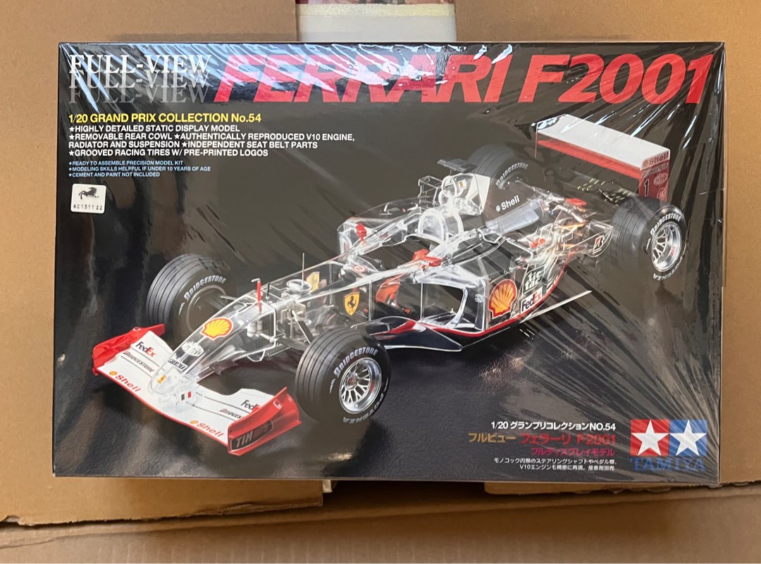 Tamiya Ferrari F2001 Full View Model Kit (transparent), Hobbies & Toys ...
