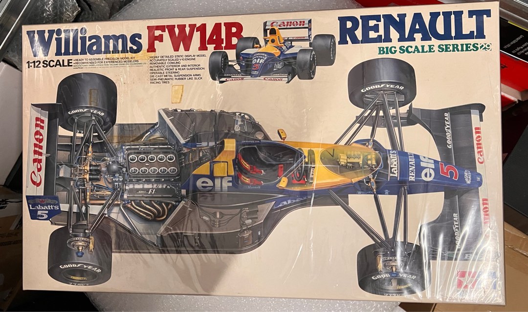Tamiya Williams FW14B Renault 1:12 Scale Model Kit, Hobbies & Toys ...