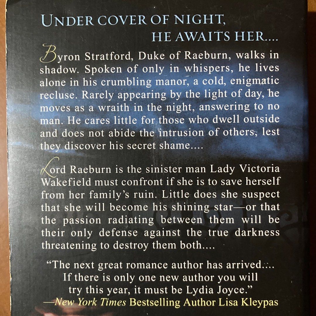 The Veil of Night by Lydia Joyce (Historical Romance), Hobbies & Toys, Books & Magazines ...