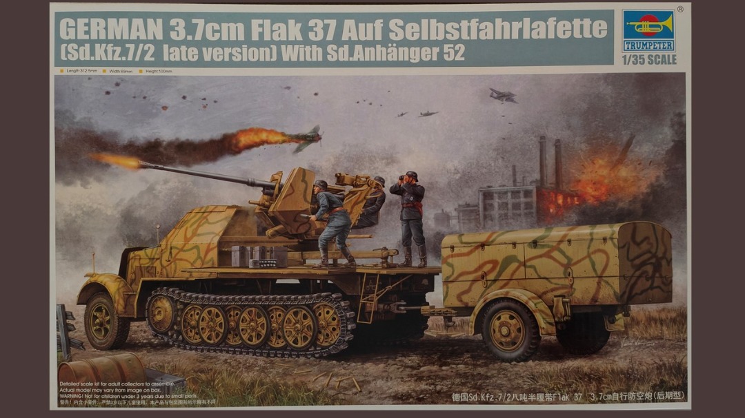 Trumpeter 1:35 Scale German 3.7cm Flak 37 Model Kit, Hobbies & Toys ...