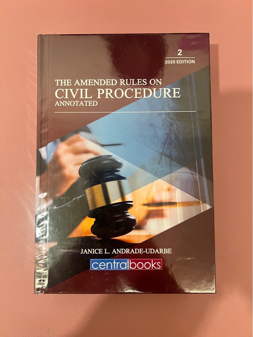 2025 Civil Procedure II/2 by Janice L. Andrade-Udarbe, Hobbies & Toys ...