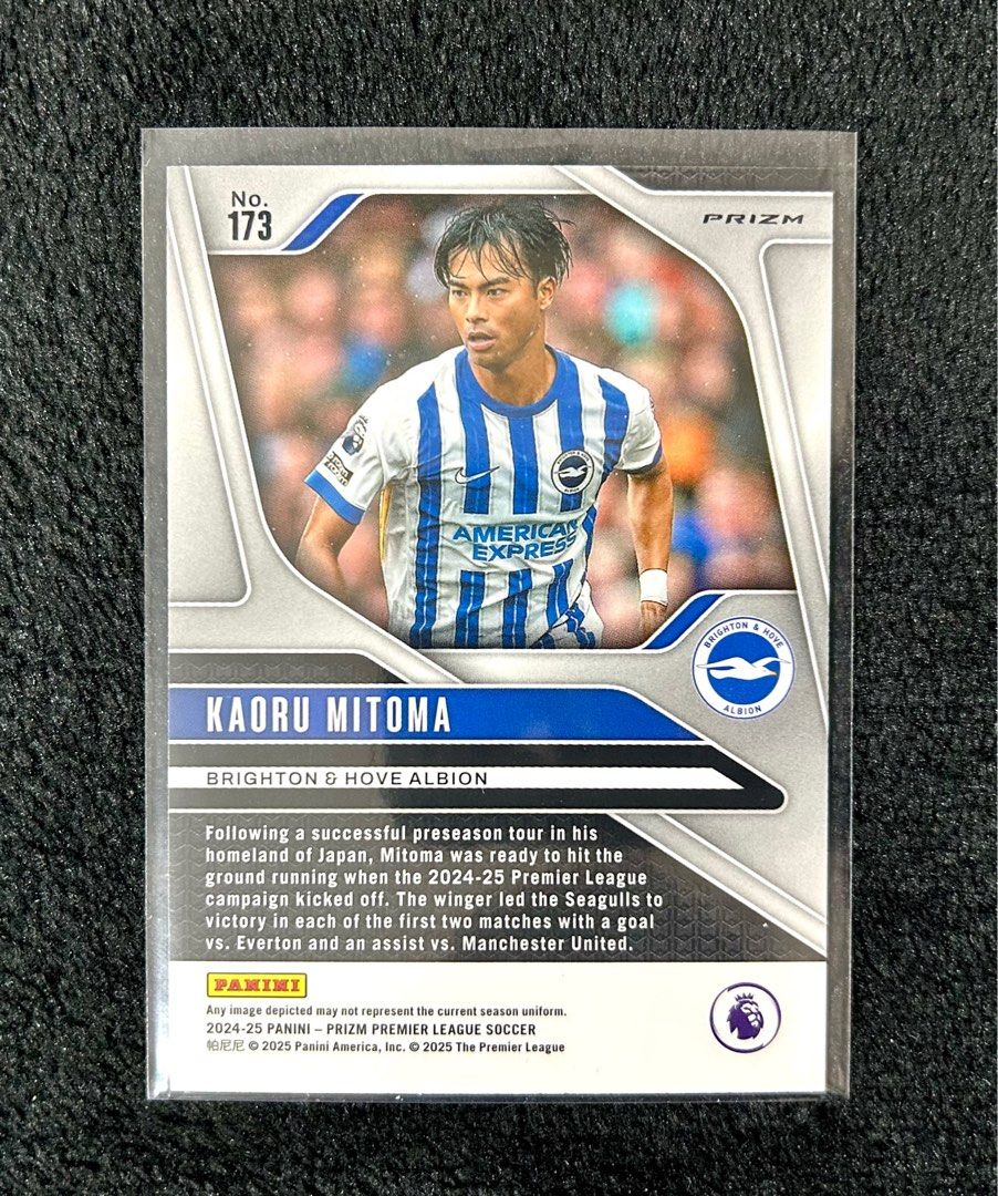 2025 Panini Prizm Kaoru Mitoma Brighton & Hove Albion Card Origin ...
