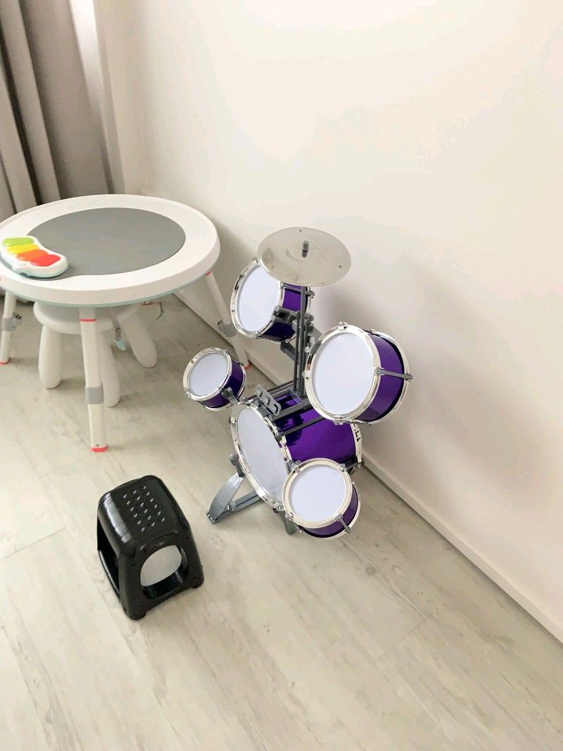 5-Piece Music Stimulation Drum Set for Kids Pretend Play, Hobbies ...