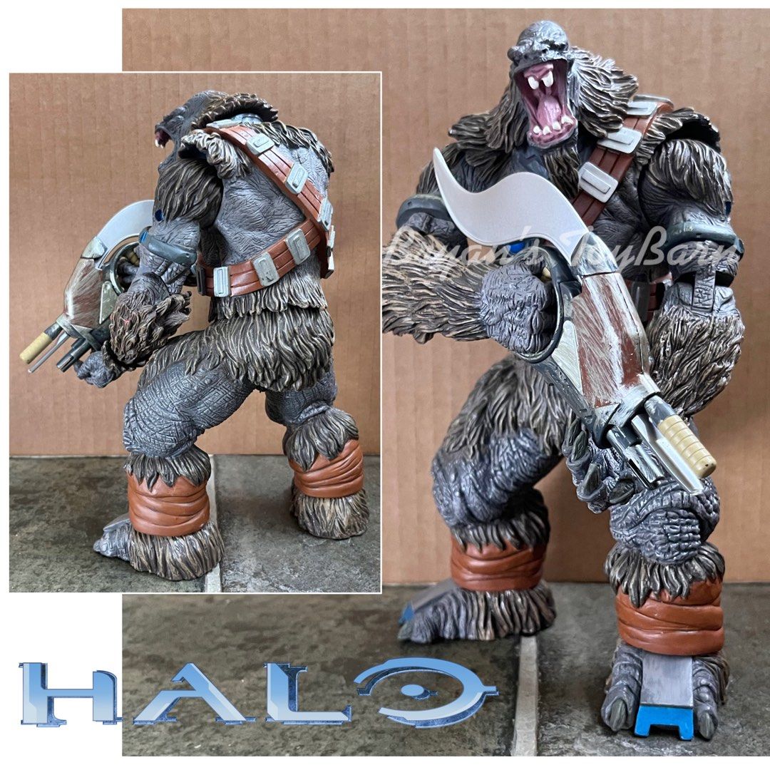 8 inch Halo 2 Series 1 Covenant Brute Figure with ‘Brute Shot’ device ...