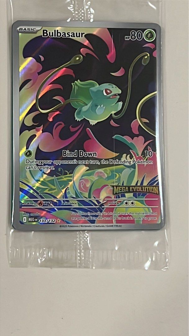 🐣 Pokemon Mega Evolutions Bulbasaur Promo Sealed Promo Stamped ...