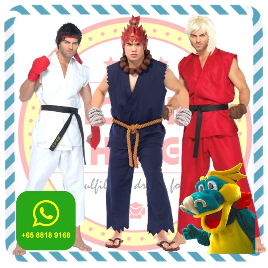 🥋 Street Fighter Costumes – Ryu, Ken & Akuma! 👹, Hobbies & Toys ...