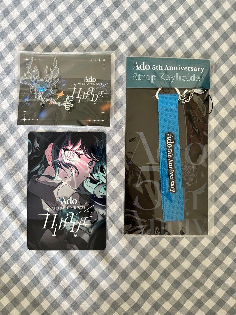 Ado Hibana VIP brooch & strap keychain, Hobbies & Toys, Memorabilia ...