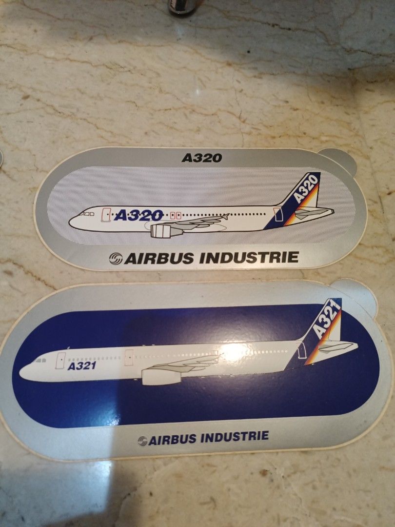 Airbus Airplane Stickers - Various Models, Hobbies & Toys, Memorabilia ...