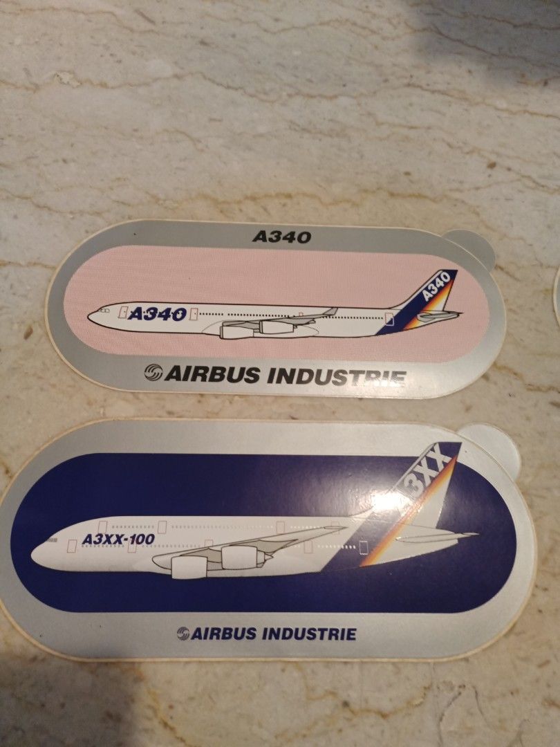 Airbus Airplane Stickers - Various Models, Hobbies & Toys, Memorabilia ...