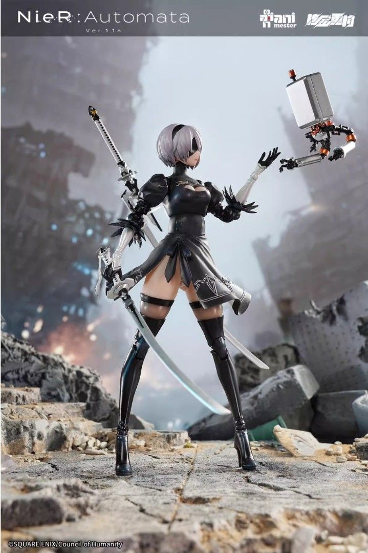 Animester NieR: Automata Ver1. 1a 2B (YoRHa No.2 Type B) 1/9 Scale ...