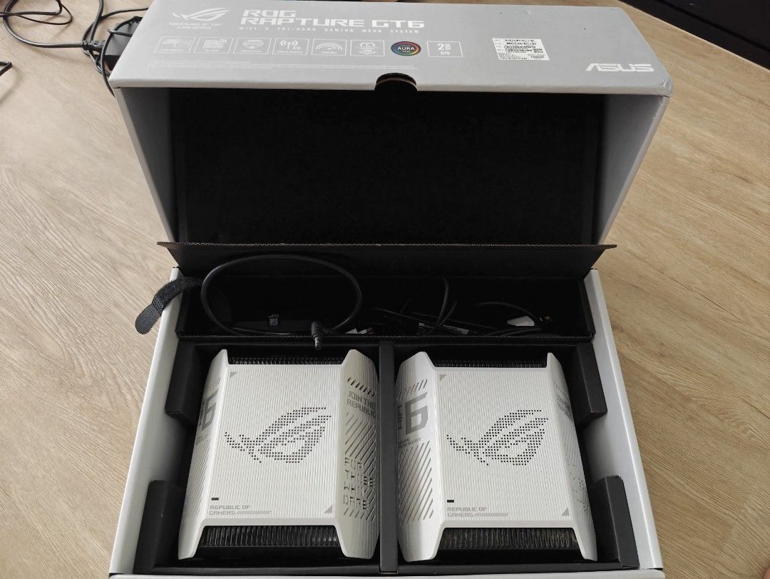 ASUS ROG Rapture GT6 WiFi 6 Tri-Band Mesh System, Computers & Tech ...