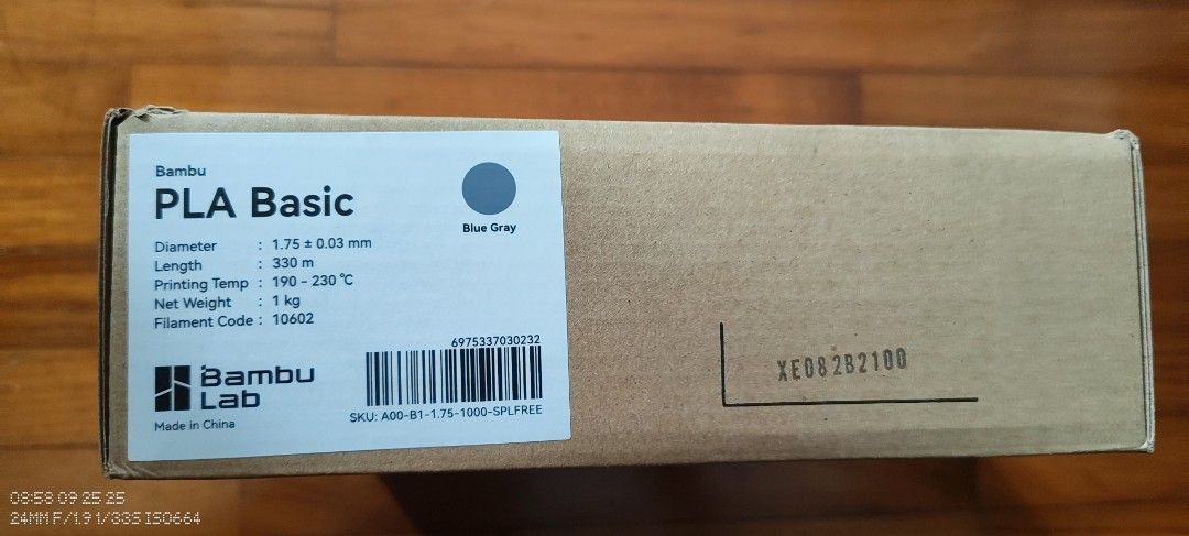 Bambulab PLA Basic - Blue Grey, Hobbies & Toys, Stationery & Craft ...