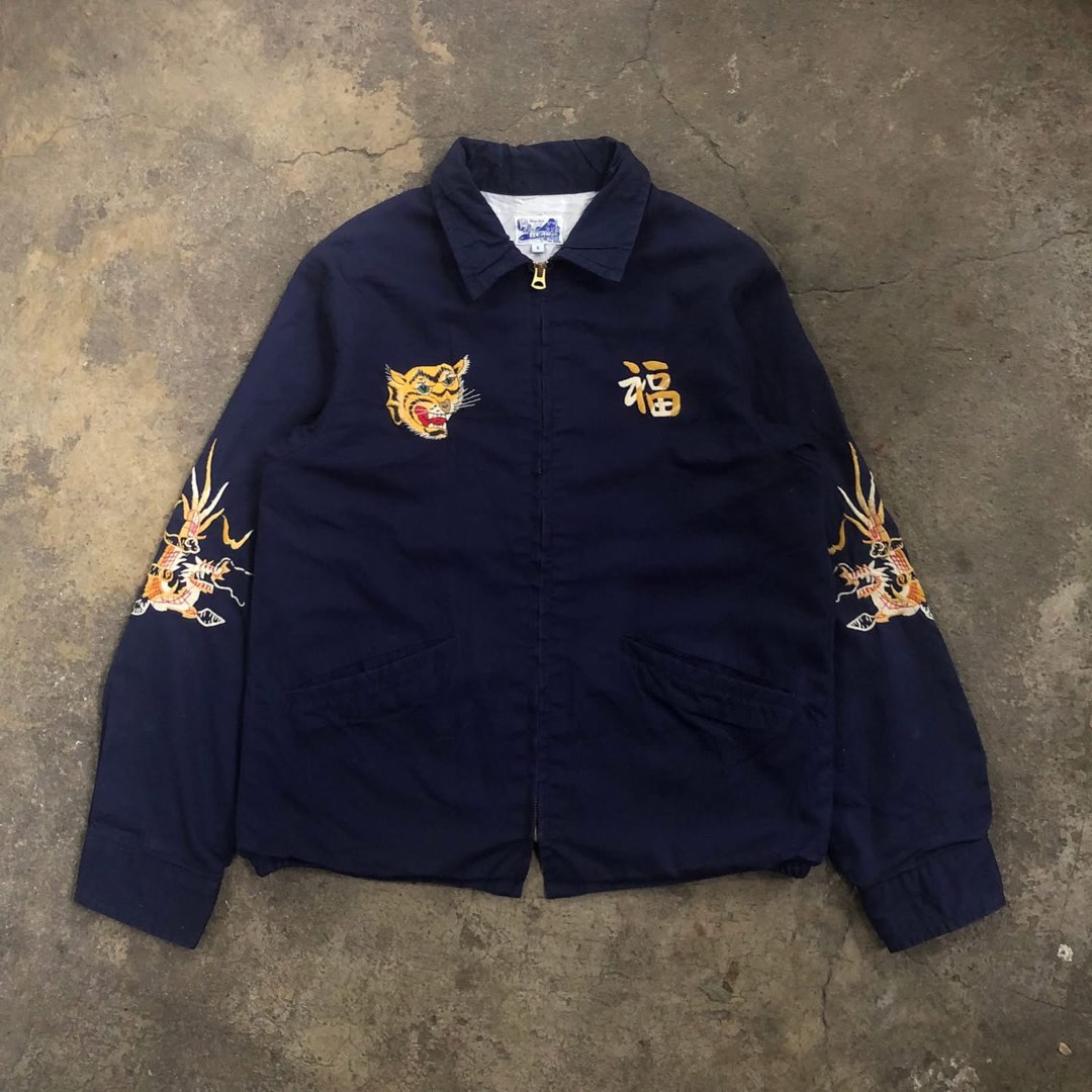 BEAMS Japan x Tailor Toyo Sukajan Vietnam Souvenir Harrington Jacket ...