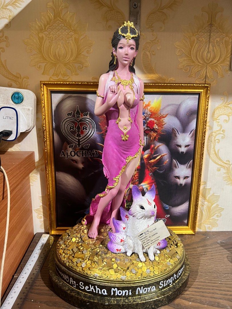 Big size nine 9 fox tail Bucha statues god Buddhist Buddha Buddhism ...