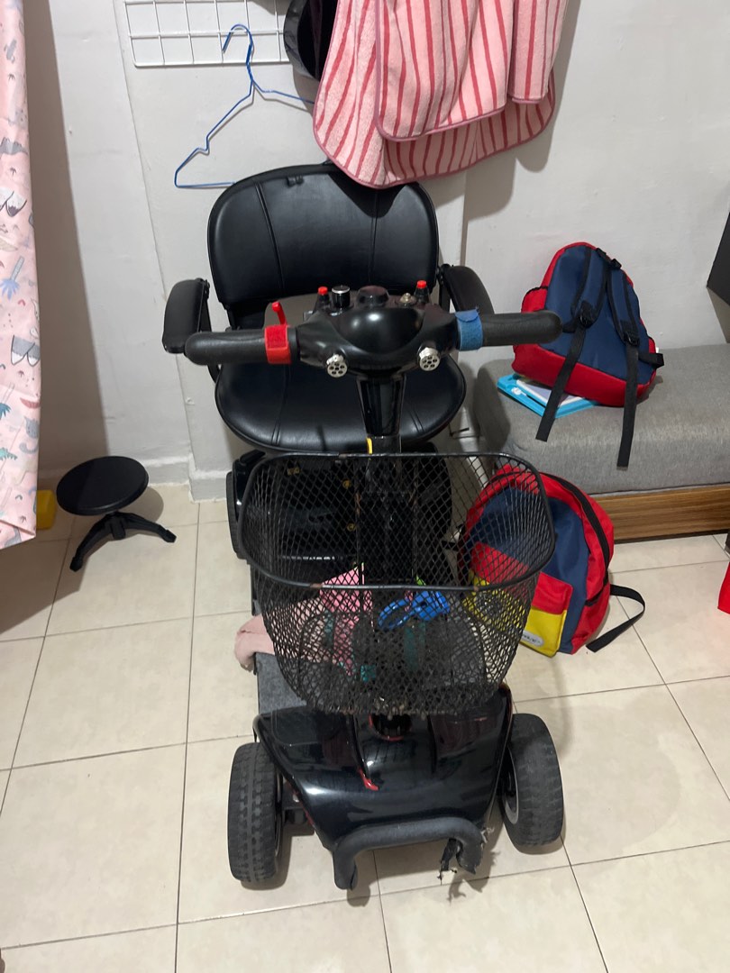 Black Mobility Scooter with Basket, Sports Equipment, PMDs, E-Scooters ...