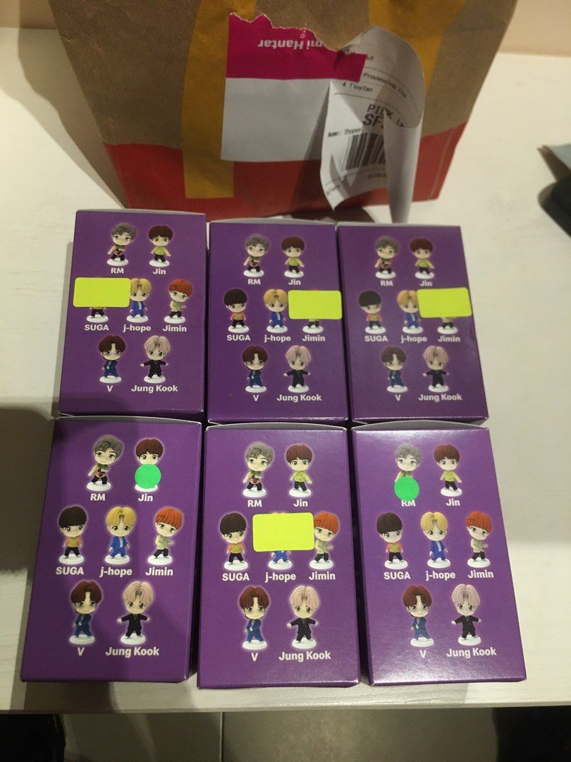 BTS McDonald Happy Meal TinyTan Throwback Series, Hobbies & Toys ...