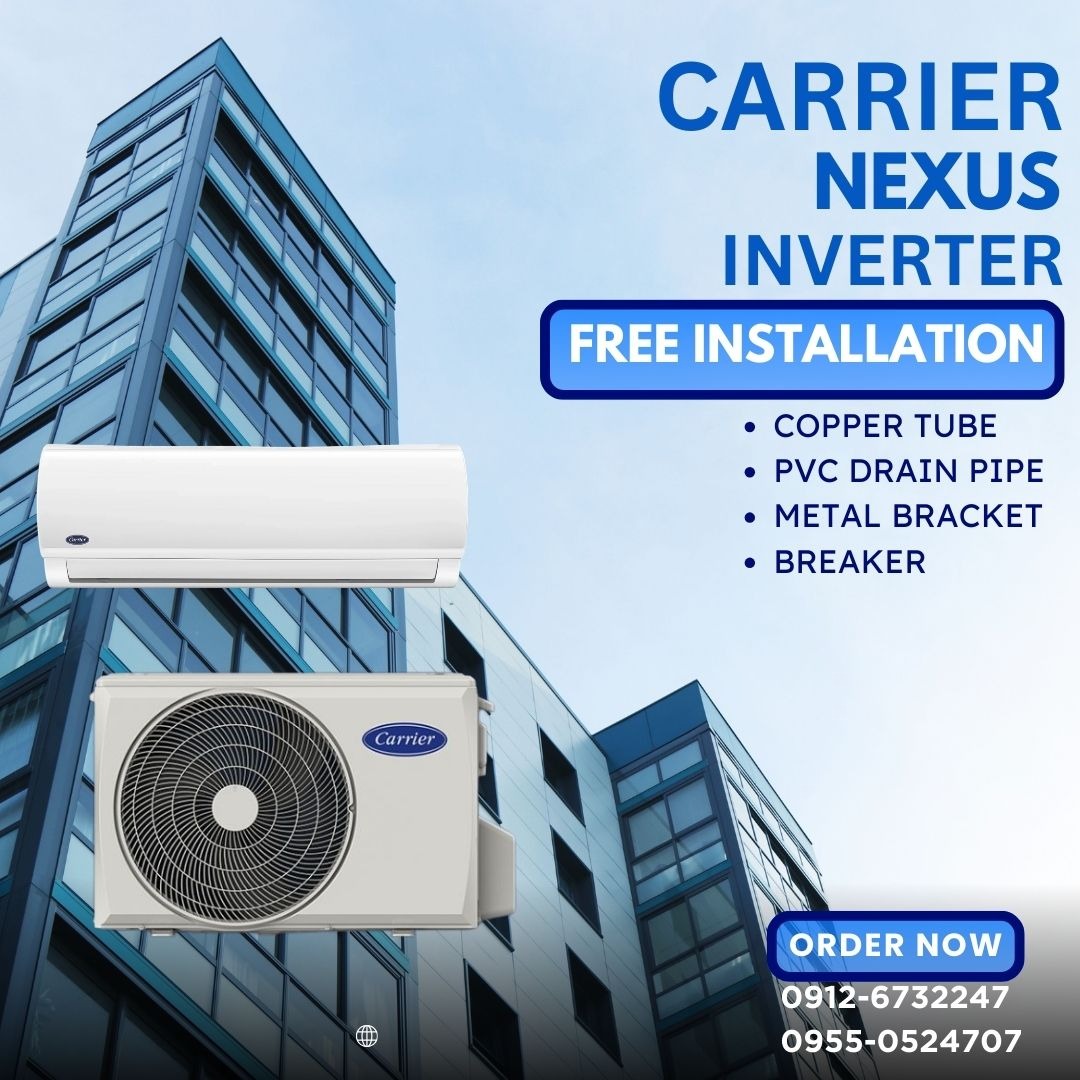 CARRIER AURA INVERTER SPLIT TYPE AIRCON FREE INSTALLATION, TV & Home ...