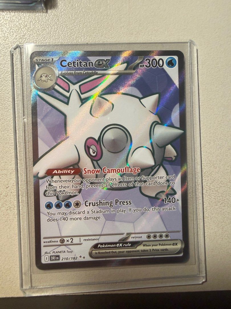 Cetitan ex 210/182 Pokemon Card, Hobbies & Toys, Toys & Games on Carousell