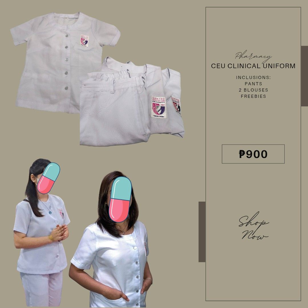 CEU Pharmacy Clinical Uniform, Women's Fashion, Dresses & Sets, Sets or ...