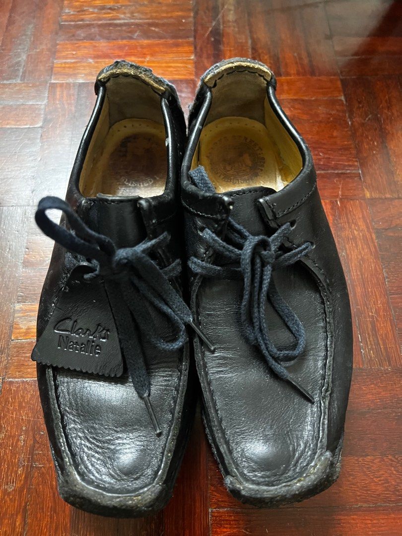 Clark’s Natalie - Black Leather, Women's Fashion, Footwear, Boots on ...